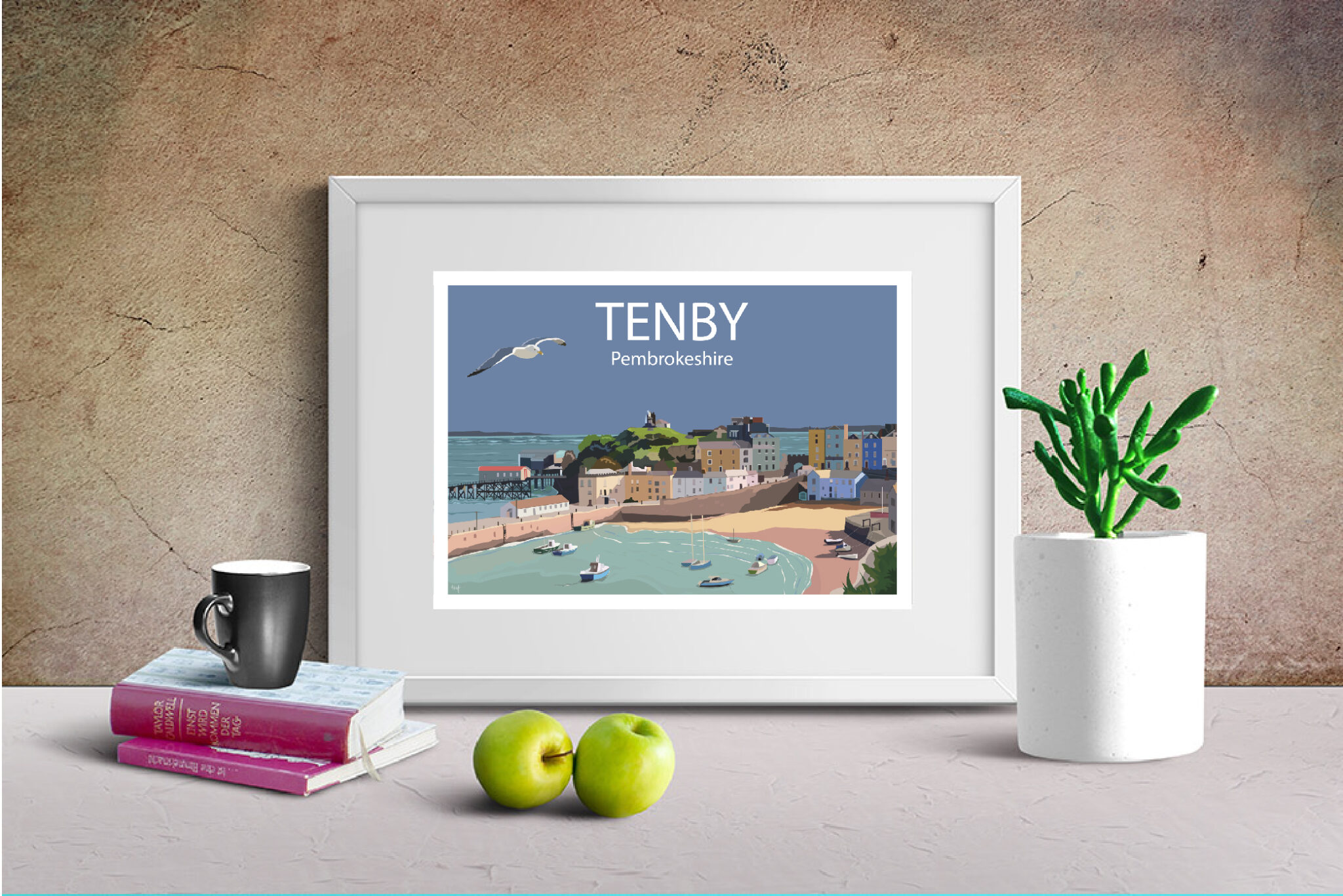 Tenby Art Print - Ed Lewis Art and Design - Buy now